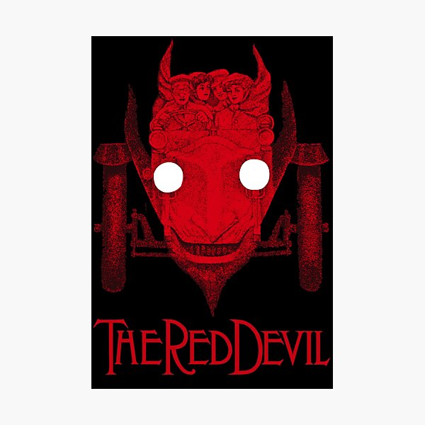 "The Red Devil Car (Lettered)" Photographic Print for Sale by alexp01 ...