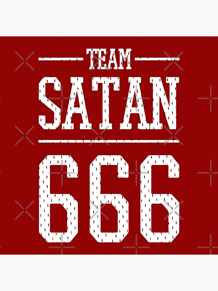 "Team Satan 666 Sports Blocks" Poster for Sale by Nostalgia-Lab | Redbubble
