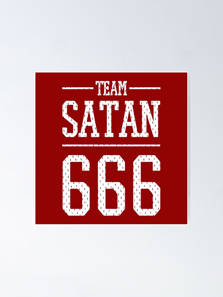 "Team Satan 666 Sports Blocks" Poster for Sale by Nostalgia-Lab | Redbubble