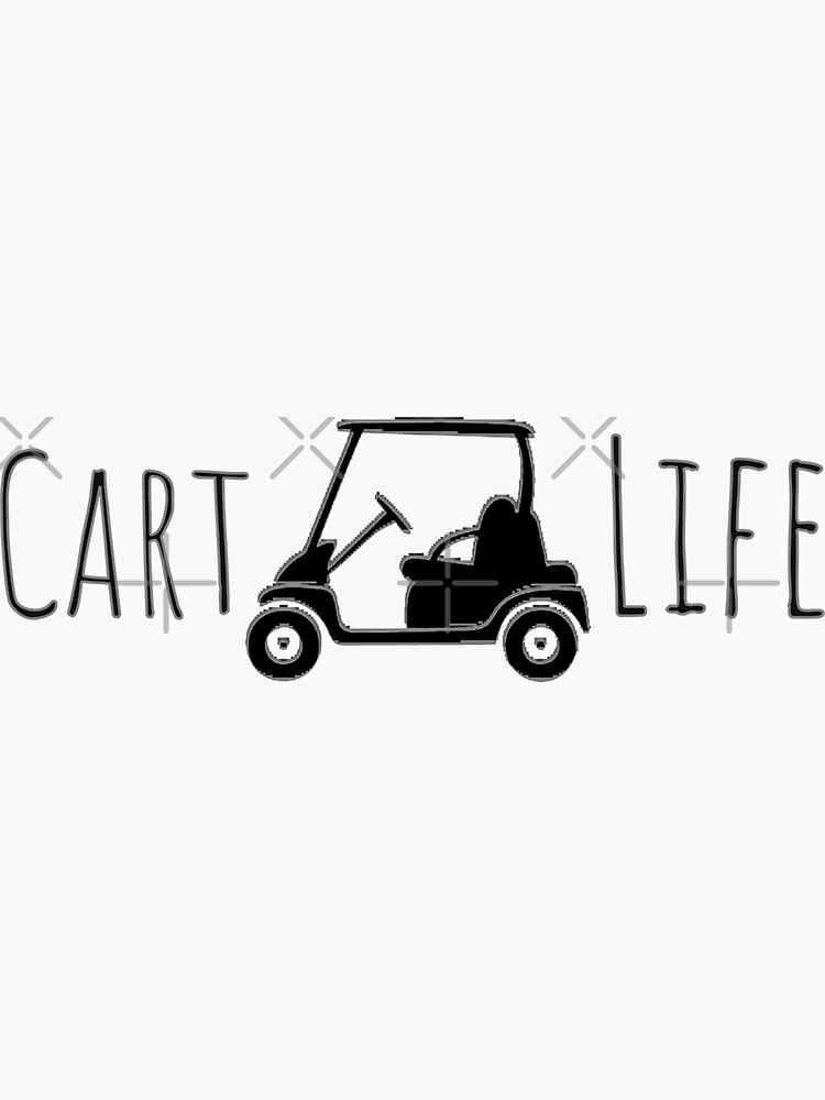 "Cart Life" Sticker for Sale by designbyjodyb | Redbubble
