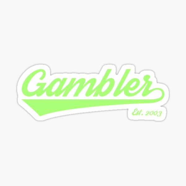 "Team Gambler" Sticker by Nostalgia-Lab | Redbubble