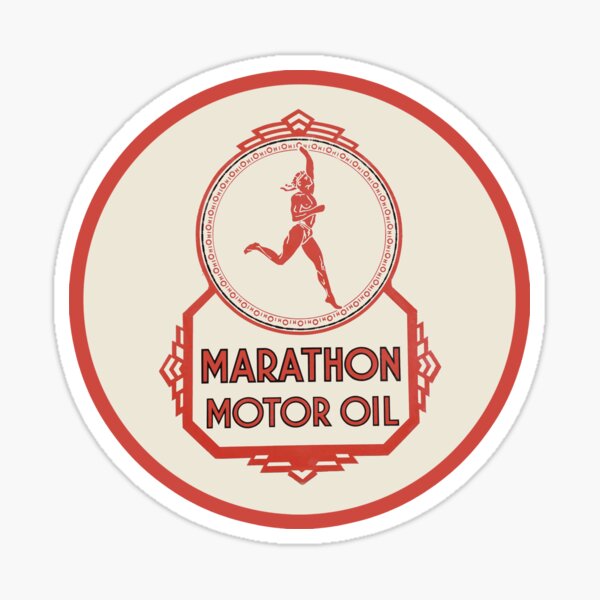 Vintage Marathon Oil Logo Marathon Motor Oils Sign | Proxibid
