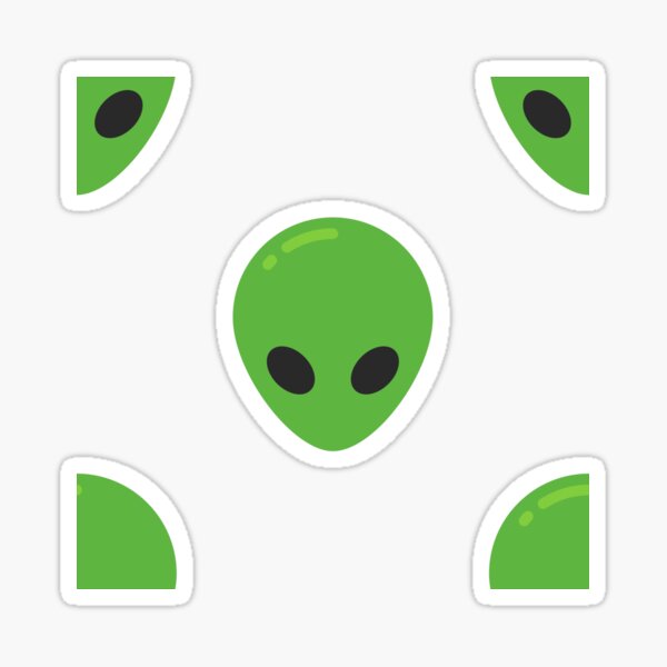 "emoji aliens" Sticker for Sale by gossiprag | Redbubble