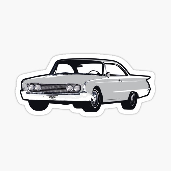"Grey 1960 FG Coupe" Sticker by CoolRide | Redbubble