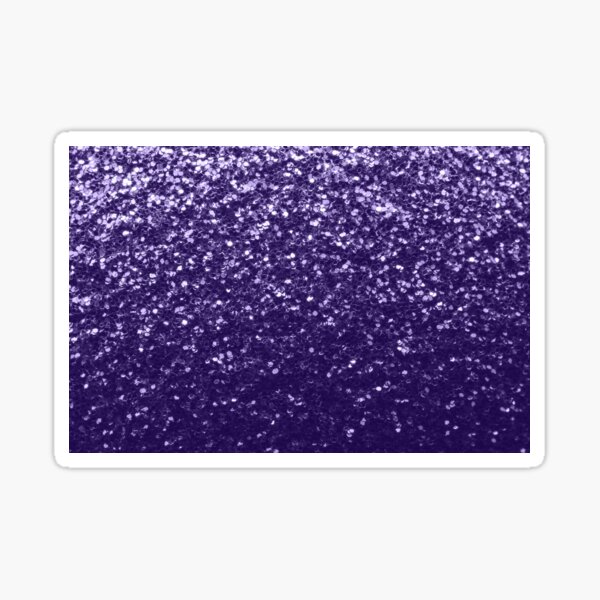 Dark Ultra Violet Purple Faux Glitter Sparkles Sticker By Pldesign