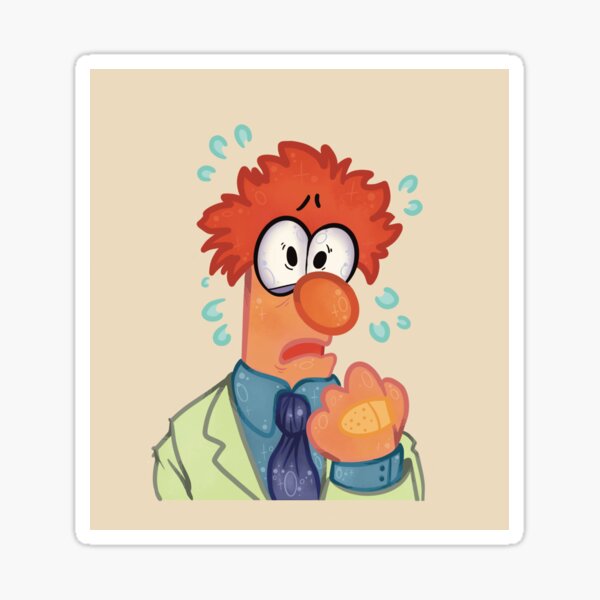 "Beaker" Sticker by geek-centre-02 | Redbubble