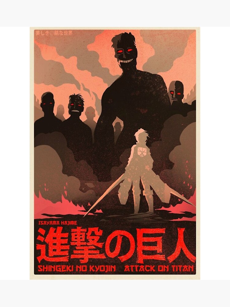 "Attack on Titan minimalist 66.png" Poster for Sale by KaciBoyer ...