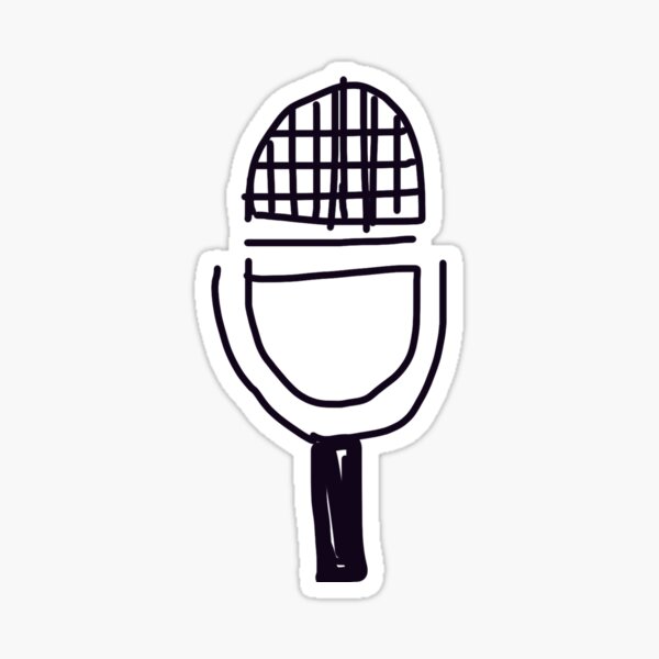 "mic" Sticker for Sale by VROONG102 | Redbubble