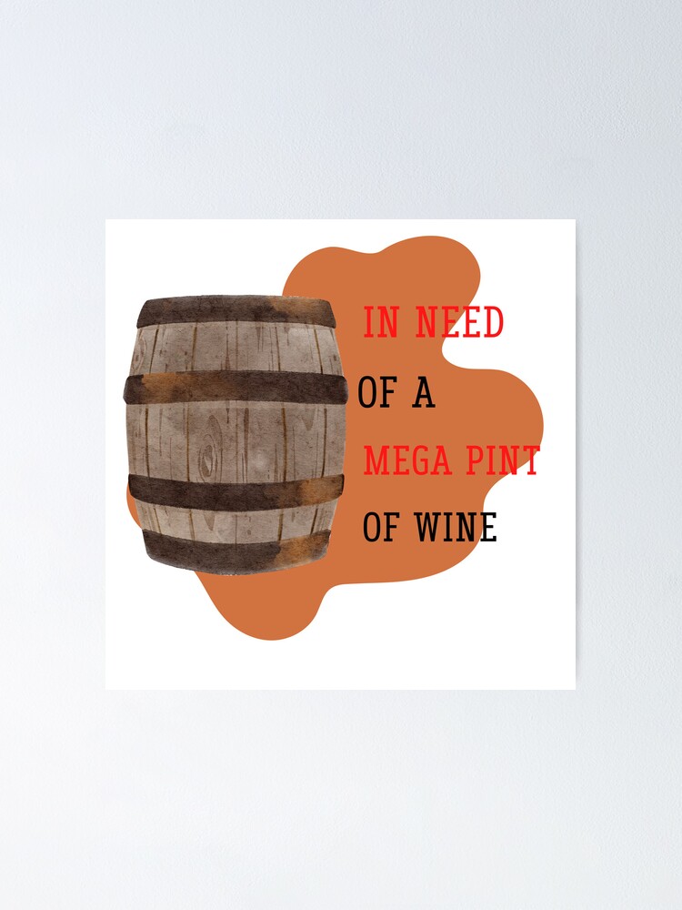 "A Mega Pint" Poster for Sale by Figuradam | Redbubble
