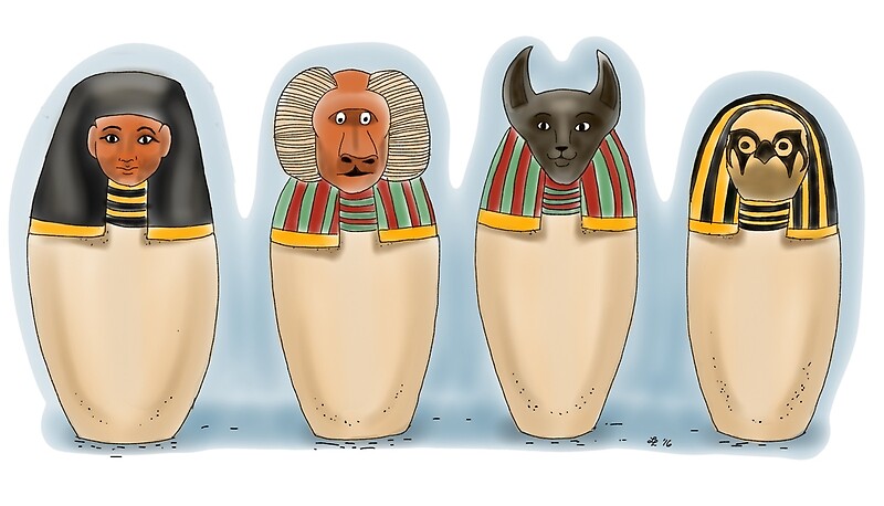 "Canopic Jars" by Leenasart | Redbubble