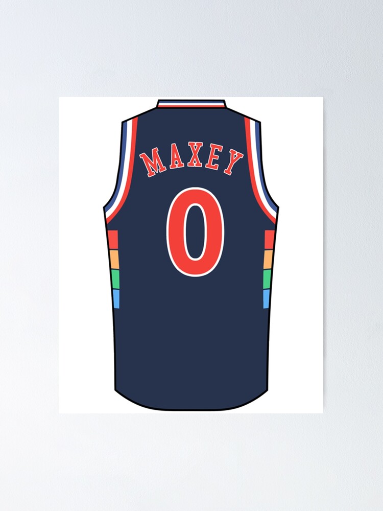 Poster « Maillot Tyrese Maxey », par BraaiNinjaz | Redbubble