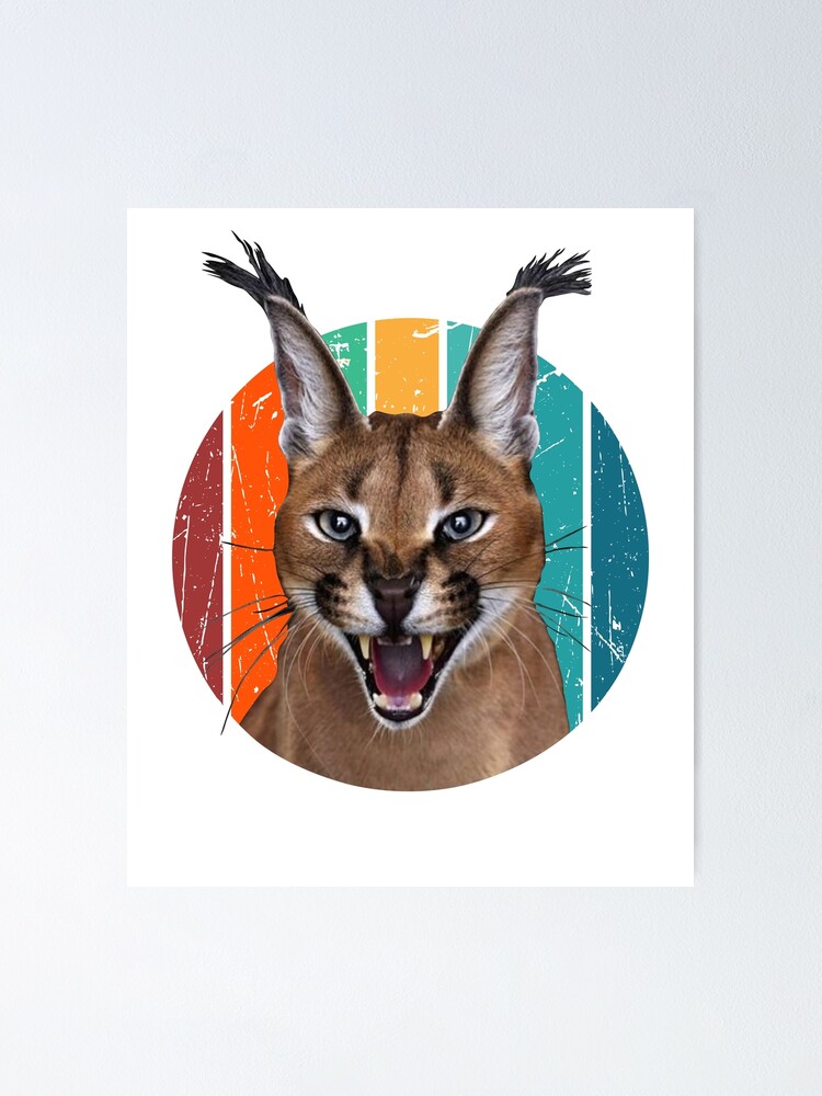 "angry floppa vintage retro. big floppa" Poster for Sale by Cllarashop ...