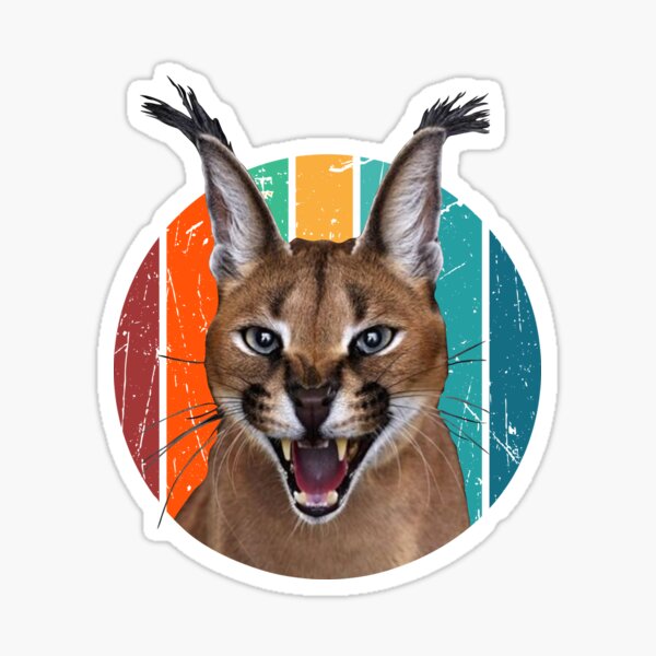 "angry floppa vintage retro. big floppa" Sticker by Cllarashop | Redbubble