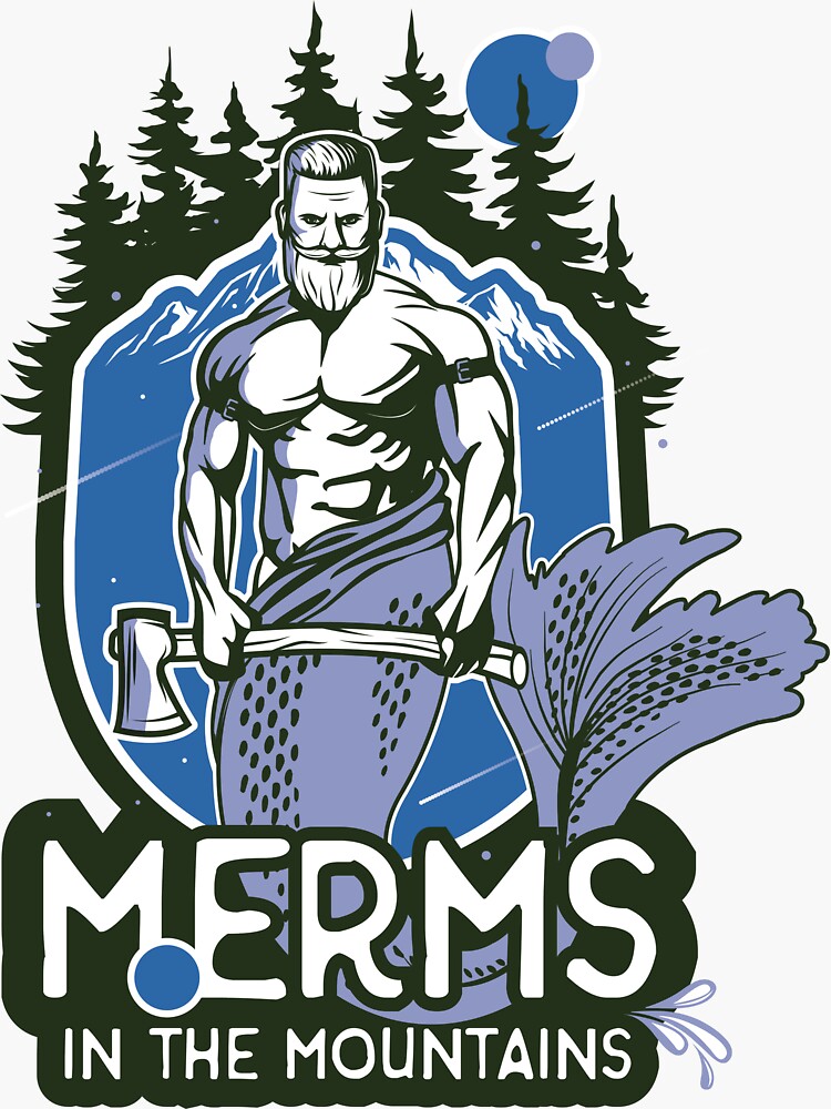 "Merms" Sticker by ScottyWalters | Redbubble