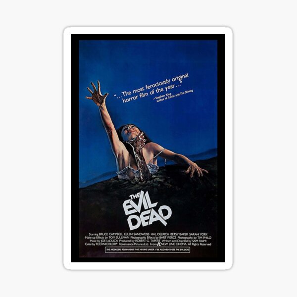 "EVIL DEAD" Sticker by sskwiklssaaseds | Redbubble