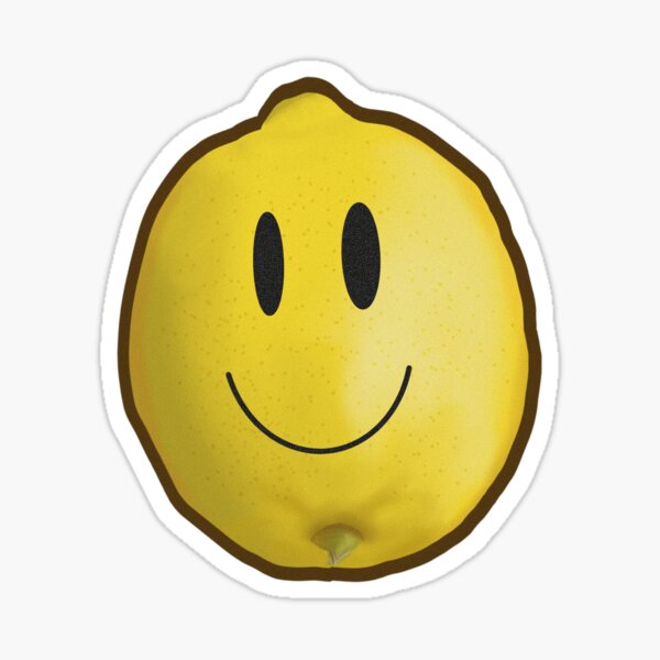 "Smiley Face Lemon " Sticker by casnicol | Redbubble