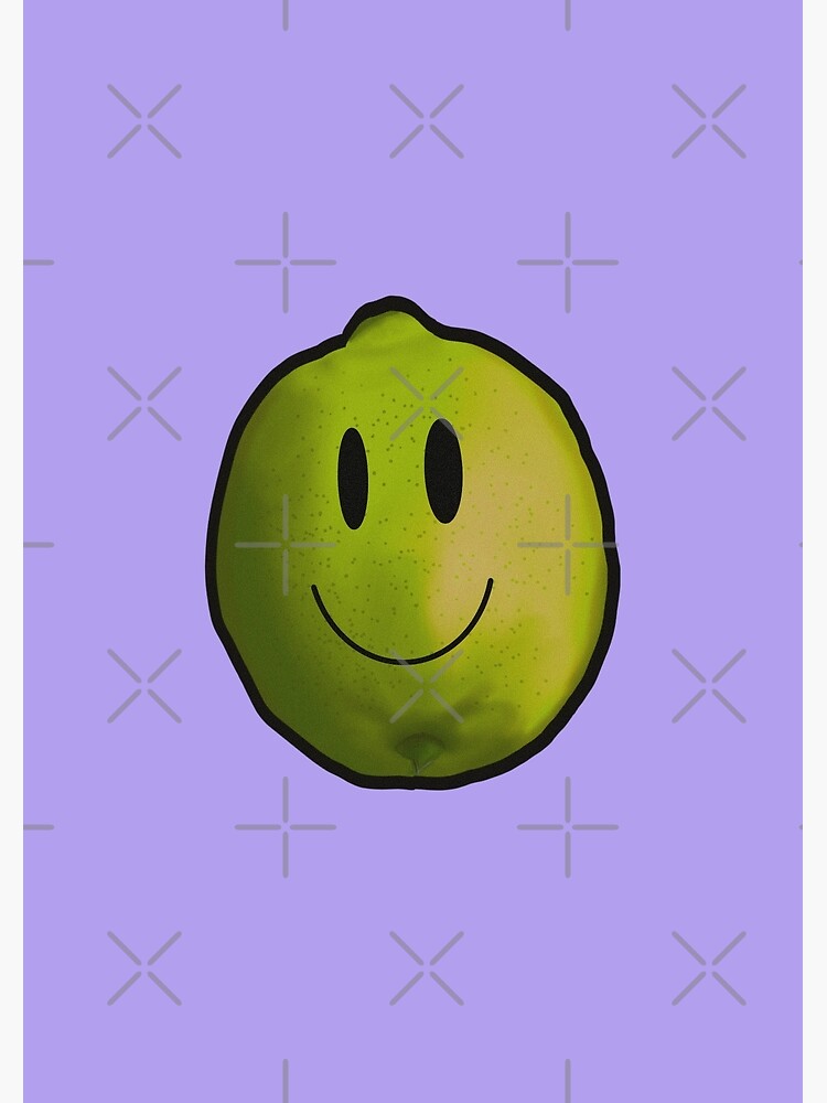 "Smiley Face Lime " Poster for Sale by casnicol | Redbubble