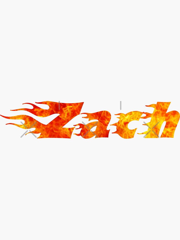 "Zach" Sticker for Sale by Carrie Potter | Redbubble