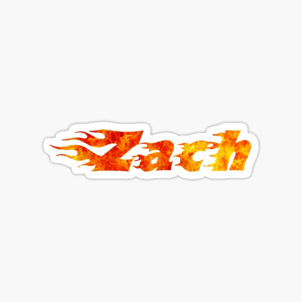 "Zach" Sticker for Sale by Carrie Potter | Redbubble