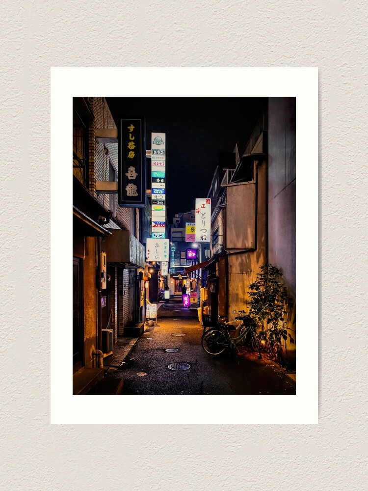 "Tokyo Alley" Art Print for Sale by 75m26c | Redbubble