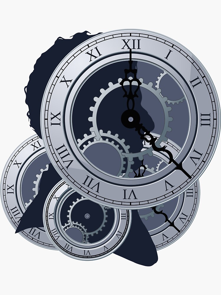 "Time Lord 2" Sticker for Sale by Funky-Designs | Redbubble