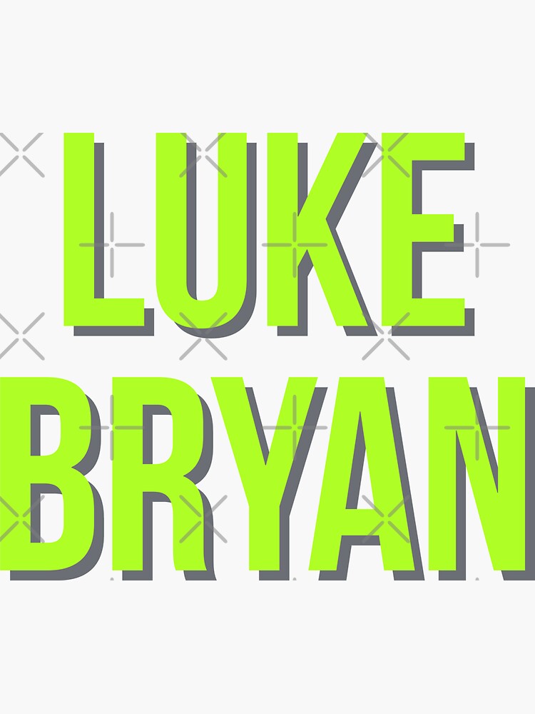 "luke bryan " Sticker for Sale by marvelteez | Redbubble