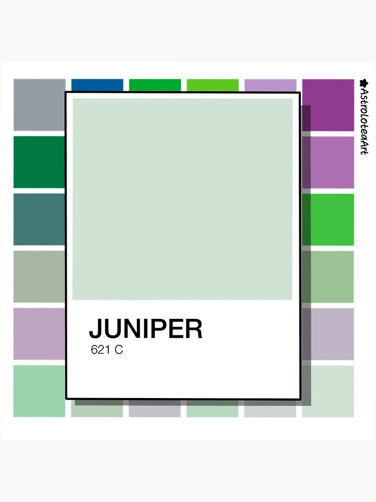 "Juniper - Color Palette" Sticker for Sale by LoveOrion | Redbubble