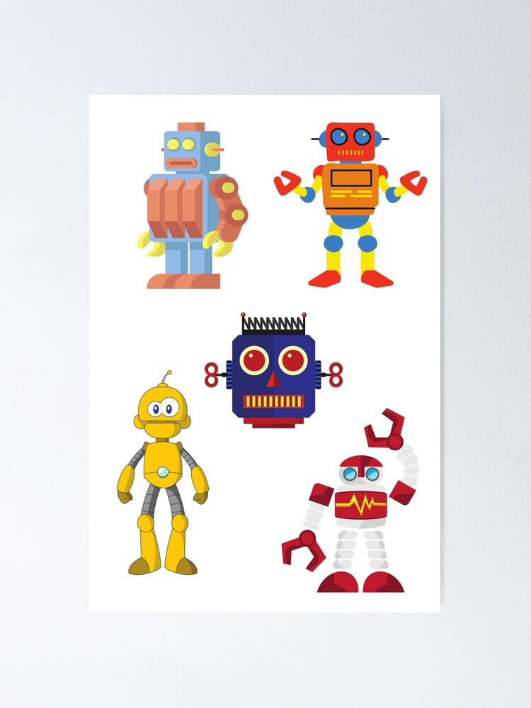 "ROBOTS ARE HERE !!!" Poster for Sale by Snoopdog14 | Redbubble