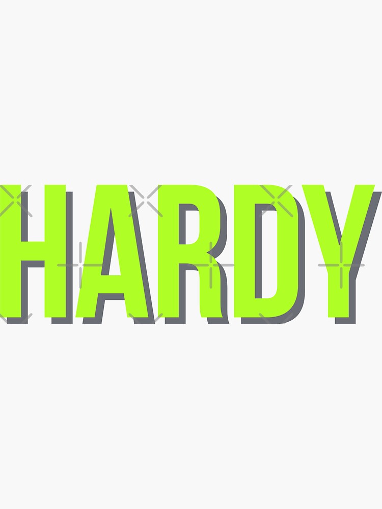 "hardy" Sticker for Sale by marvelteez | Redbubble