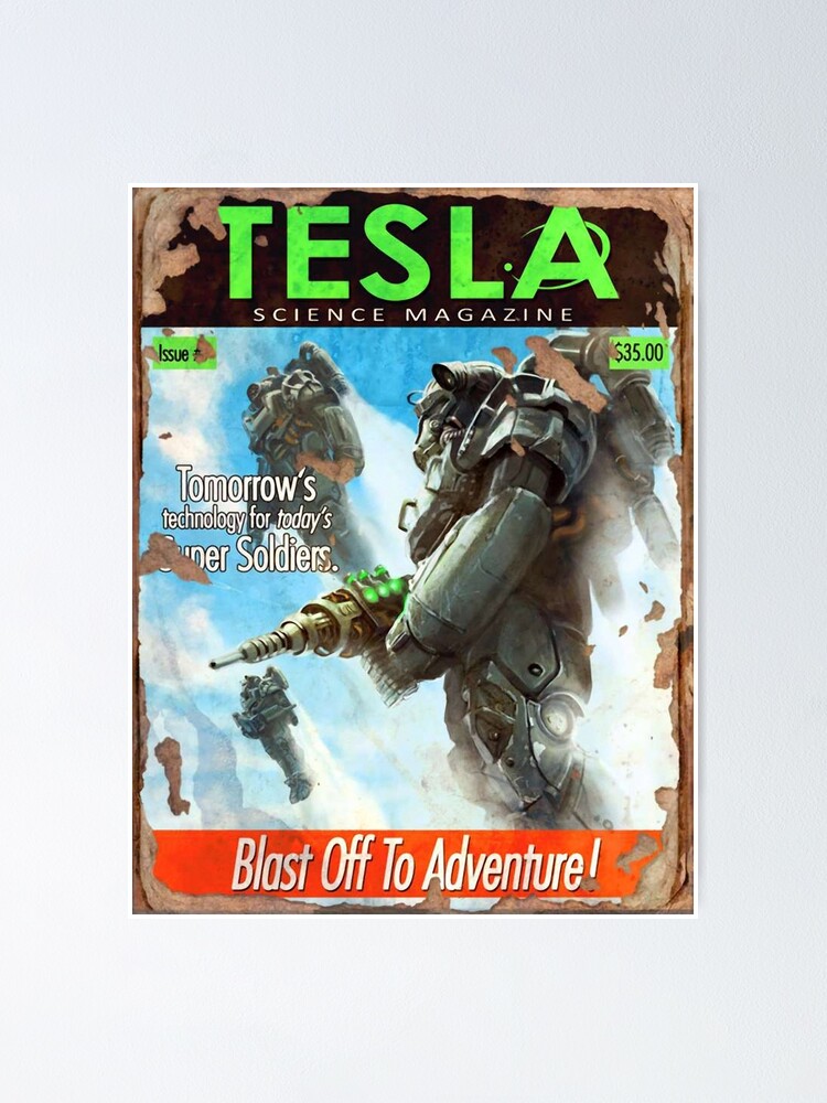 Póster «Tesla Science Magazine: Explosión de aventuras - Fallout 4» de ...