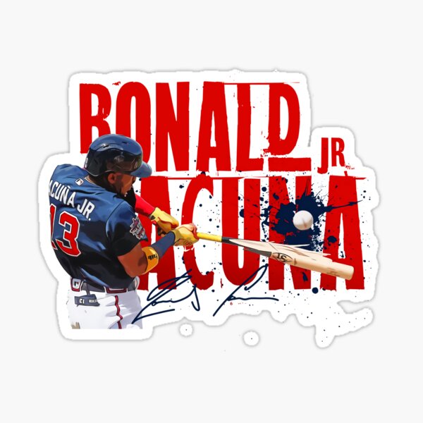 "Ronald Acua Jr. Kr7" Sticker by GeorgianaSalyn | Redbubble