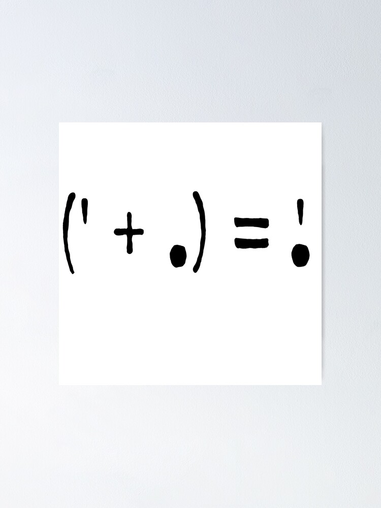 "Typewriter math: Exclamation mark" Poster for Sale by Tweeting | Redbubble