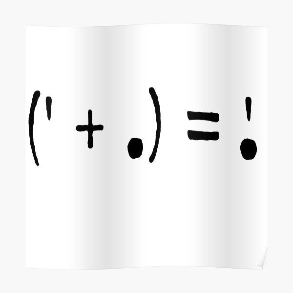 "Typewriter math: Exclamation mark" Poster for Sale by Tweeting | Redbubble