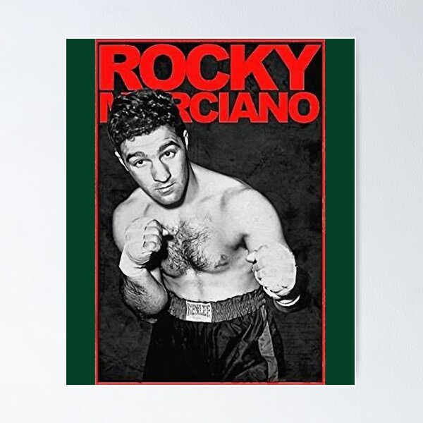 "Rocky Marciano Portrait Boxing Heavyweight Super Fight" Poster for ...