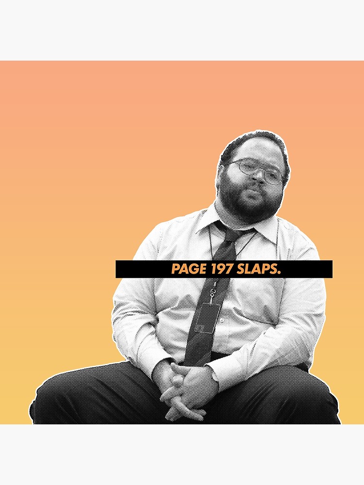 "Severance Dylan G Page 197 Slaps Lumon Industries Quote" Poster by innocentflowers | Redbubble