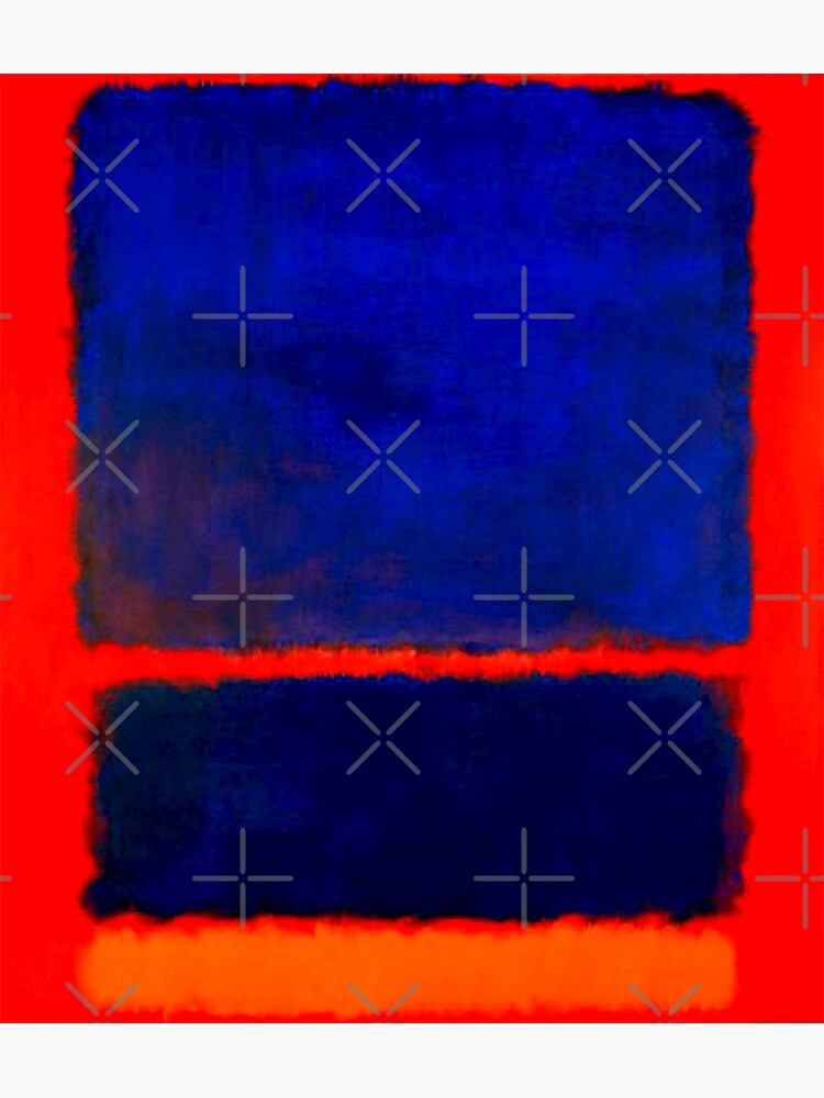 "HD blue orange and red by Mark Rothko - Mark Rothko " Poster by suny ...