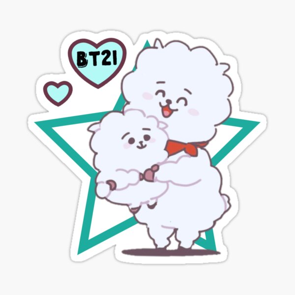 "Bt21 Rj " Sticker by theclassic2 | Redbubble