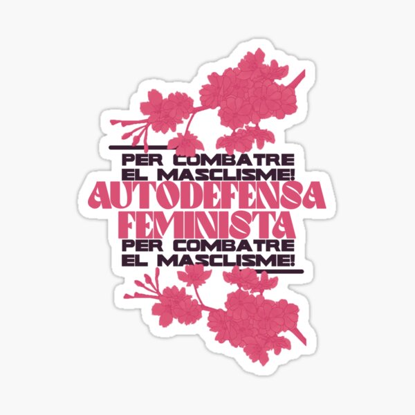 "FEMINIST SELF-DEFENSE" Sticker by focodisseny | Redbubble