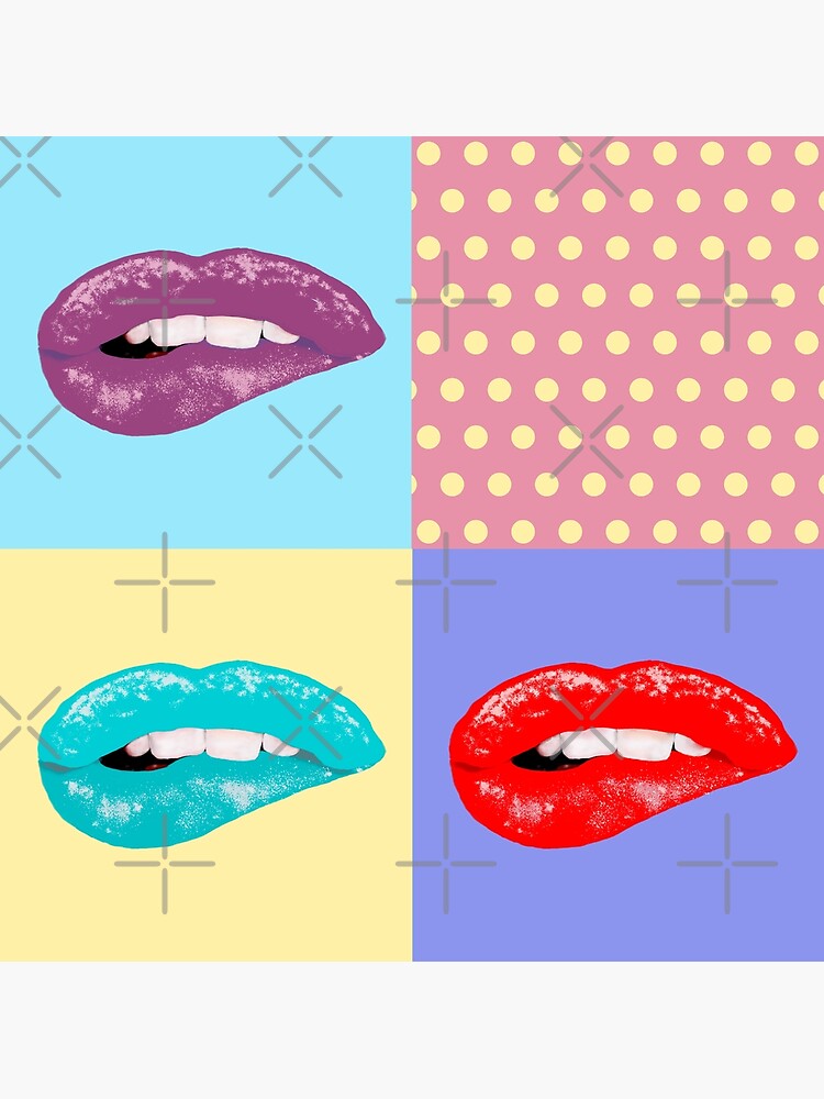 "Pop Art, Lips Art, Retro Style" Poster for Sale by Tarasiuk | Redbubble