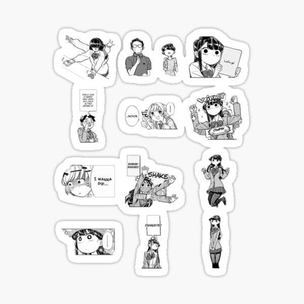 "Komi Cant Communicate Komi San Wa Comyushou Cool pack 26" Sticker by ...