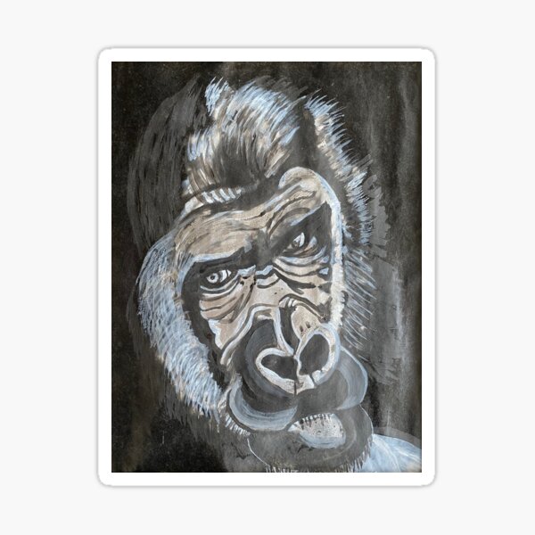 "No monkey business " Sticker for Sale by dapperandbrave | Redbubble