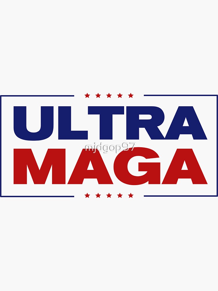 "Ultra MAGA" Sticker for Sale by mjdgop97 | Redbubble