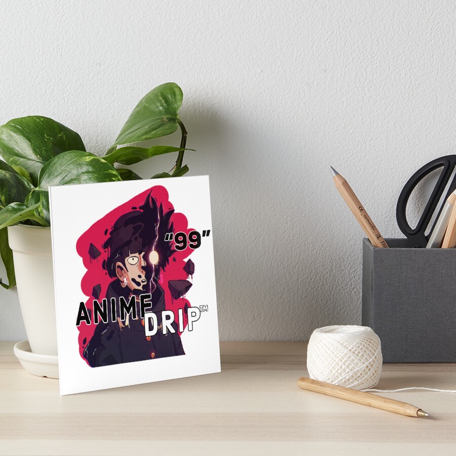 "Anime Drip" Art Board Print by Kanjiworldwide | Redbubble