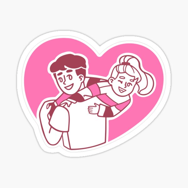 "father and daughter" Sticker by DigiHouse | Redbubble