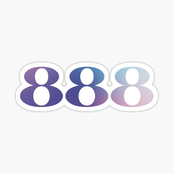 "Angel Number 888" Sticker by rodentgorl | Redbubble