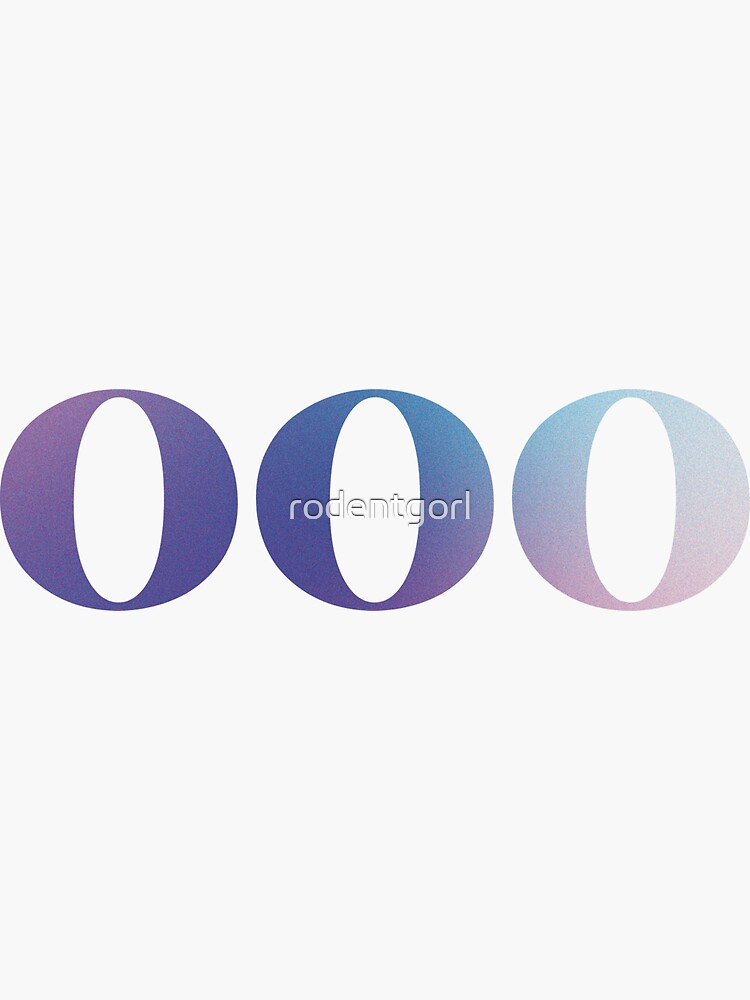 "Angel Number 000" Sticker by rodentgorl | Redbubble
