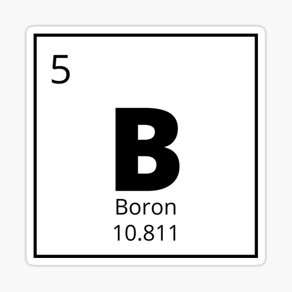"Boron" Sticker for Sale by Blank02 | Redbubble