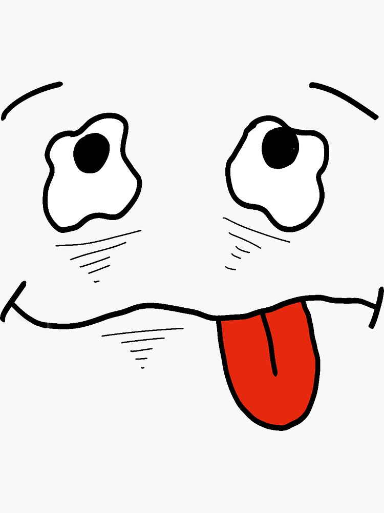 "funny face" Sticker for Sale by enzouuu | Redbubble