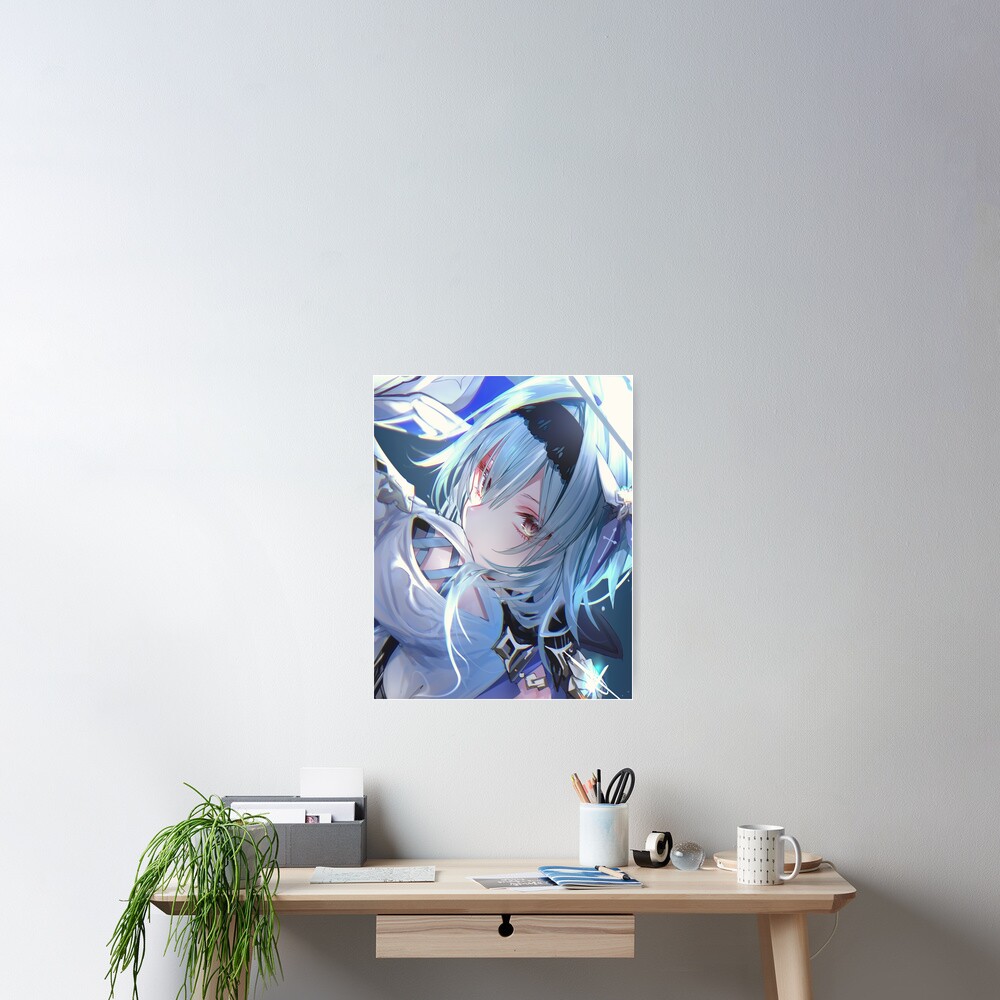 "Eula Genshin Impact Mondstadt Cryo Vision" Poster by shopdokidoki ...