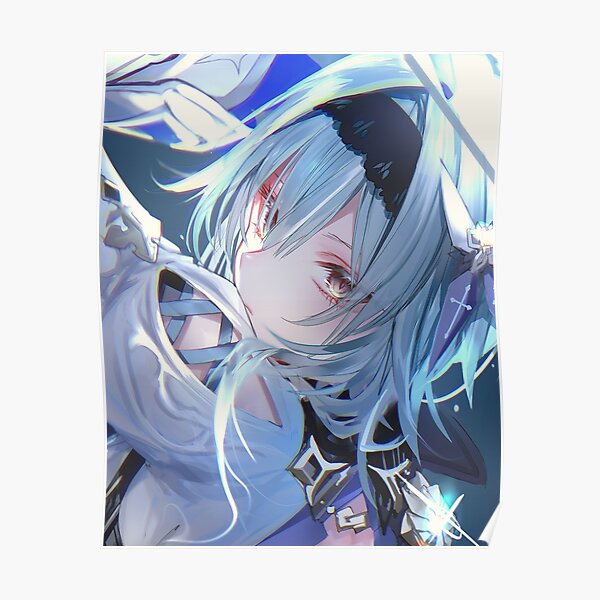 "Eula Genshin Impact Mondstadt Cryo Vision" Poster by shopdokidoki ...